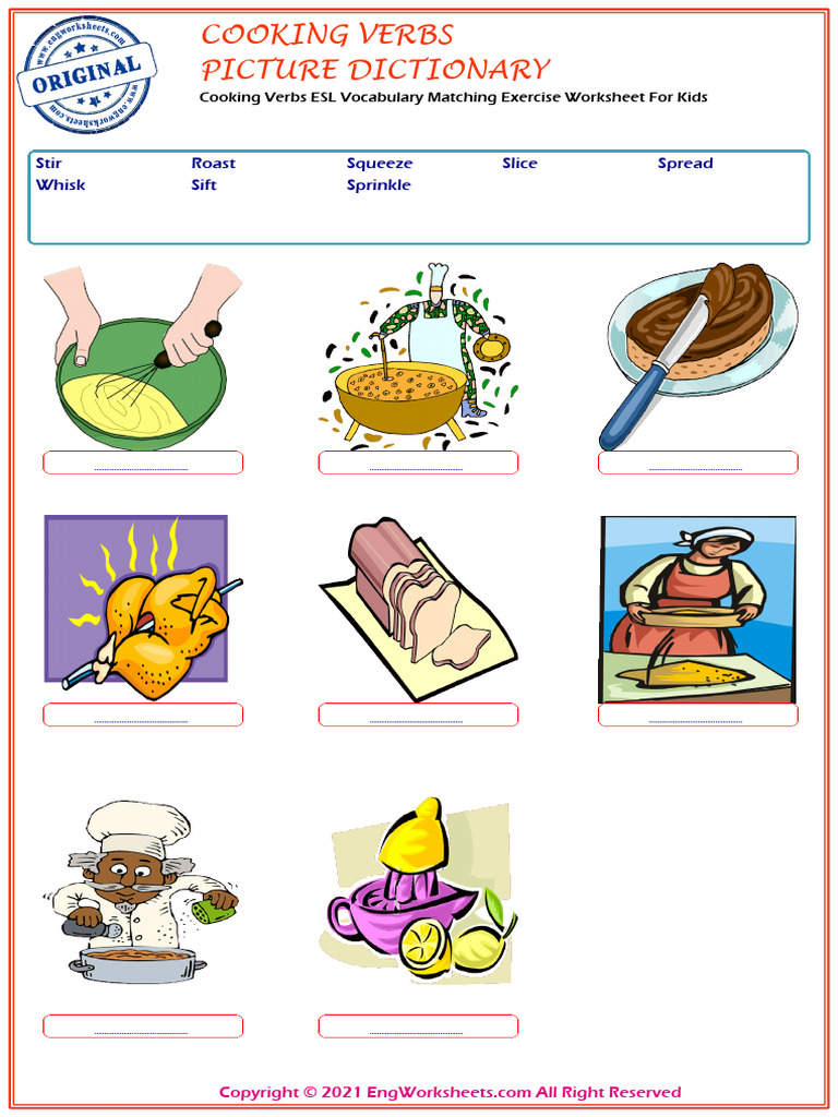 Cooking Verbs | PDF