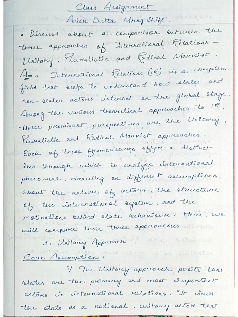 Class Assignment of Anish Dutta | PDF