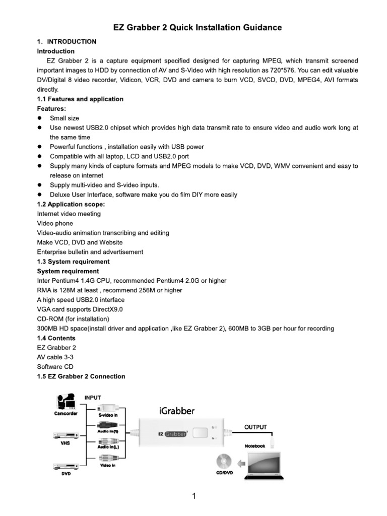 EZ Grabber 2 User V3.1 | PDF