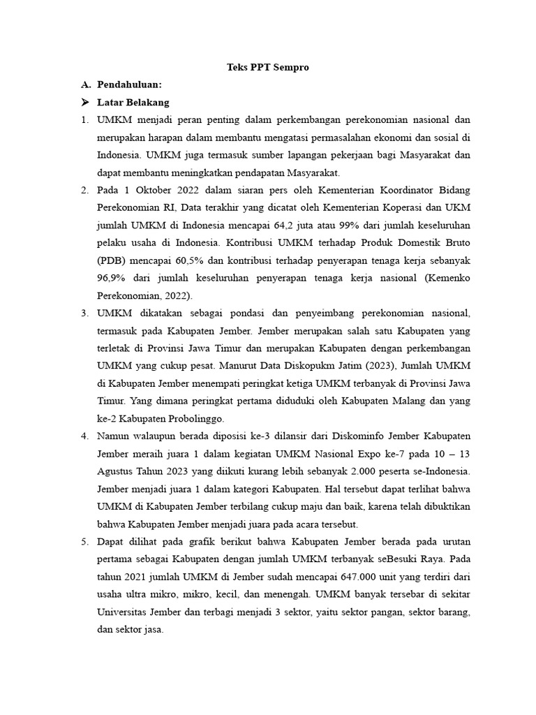 Teks PPT Sempro | PDF