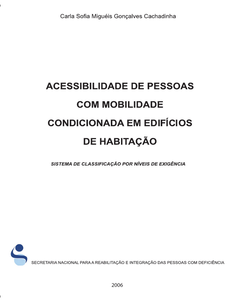Acessibilidade de Pessoas Com Mobilidade Condicionada em Edifcios de ...