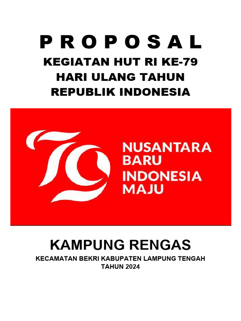 Draft Proposal Hut Ri Ke 79 | PDF