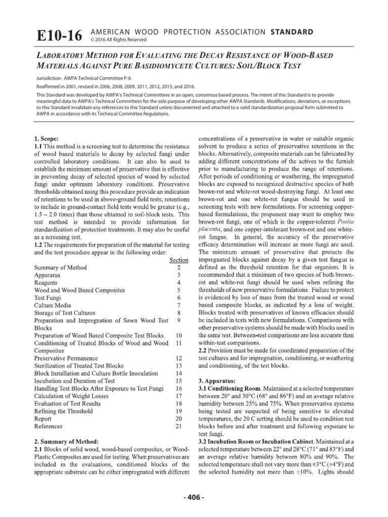 Awpa - E10 - 2016 | PDF