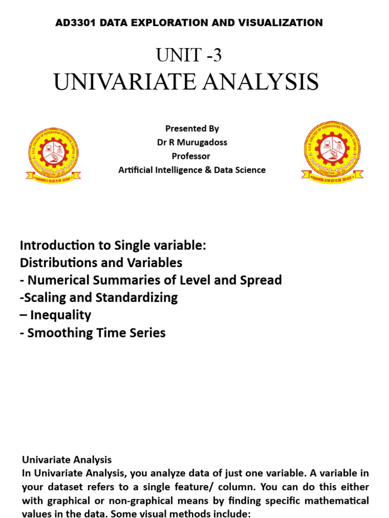 Unit 3 | PDF | Time Series | Data Science