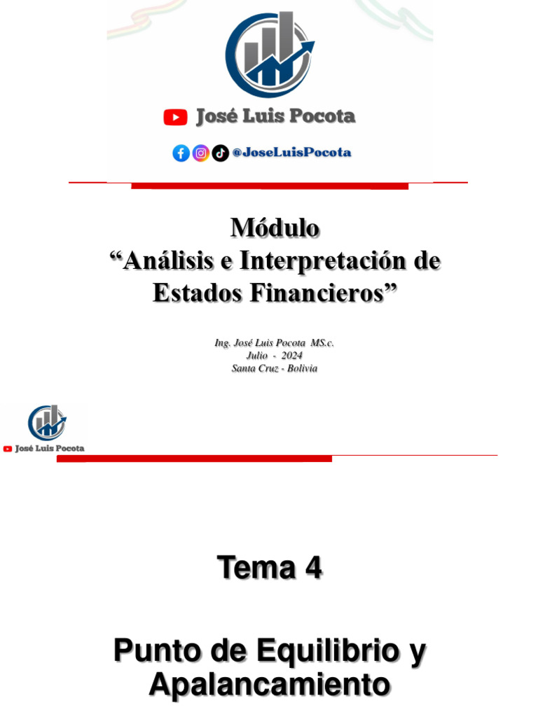 Unidad IV (Punto de Equilibrio) | PDF | Apalancamiento (Finanzas) | Sector privado