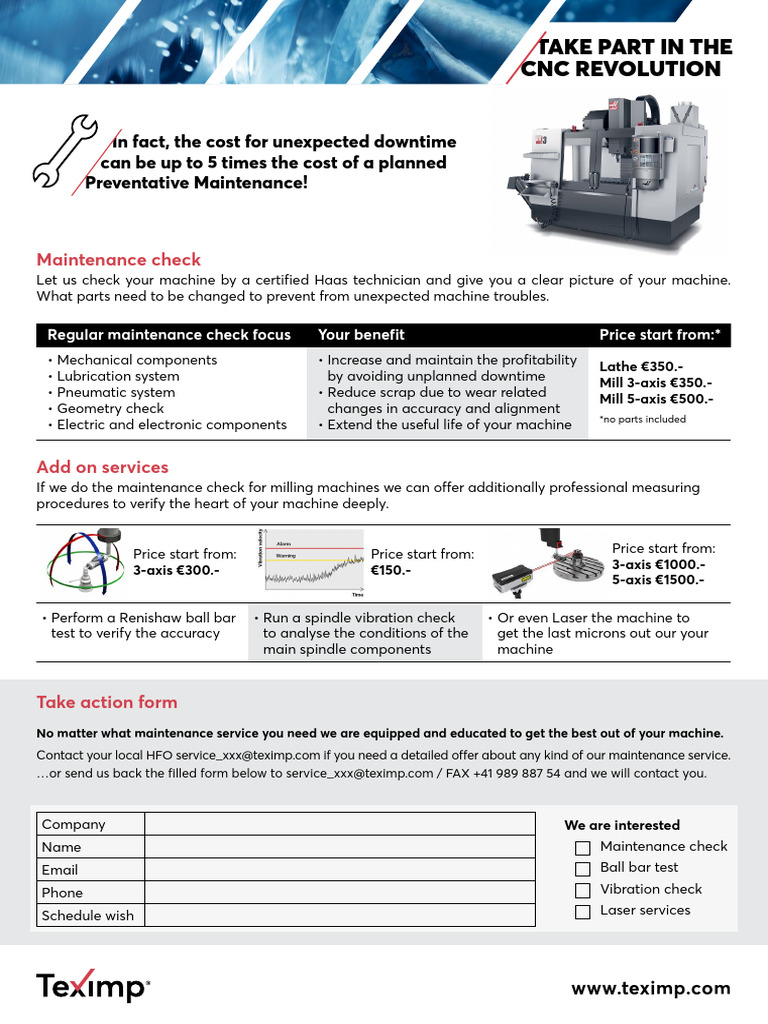 Teximp Service-Maintenance en | PDF | Mechanical Engineering