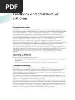 Characteristics of Effective Feedback | PDF | Feedback | Motivation