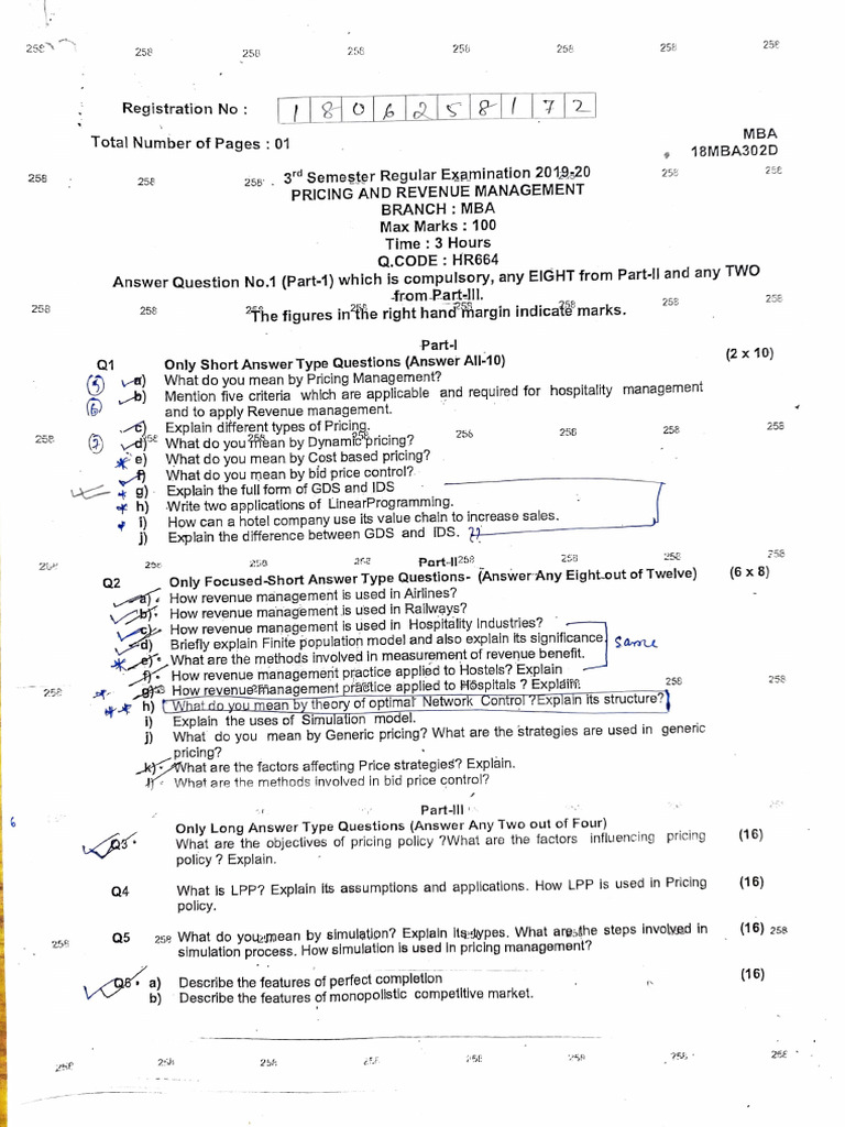 PRM - 3RD SEM MBA - 2019-20 | PDF | Pricing | Business