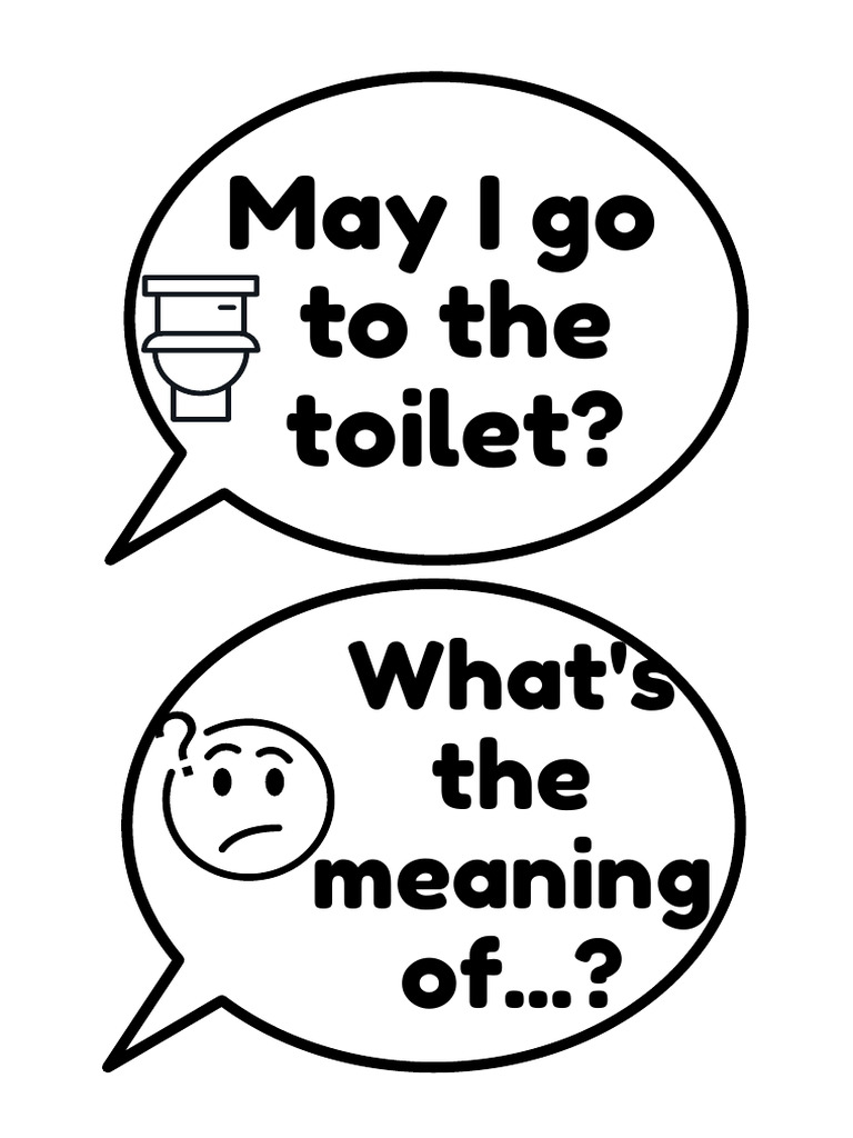 Classroom Language Props | PDF