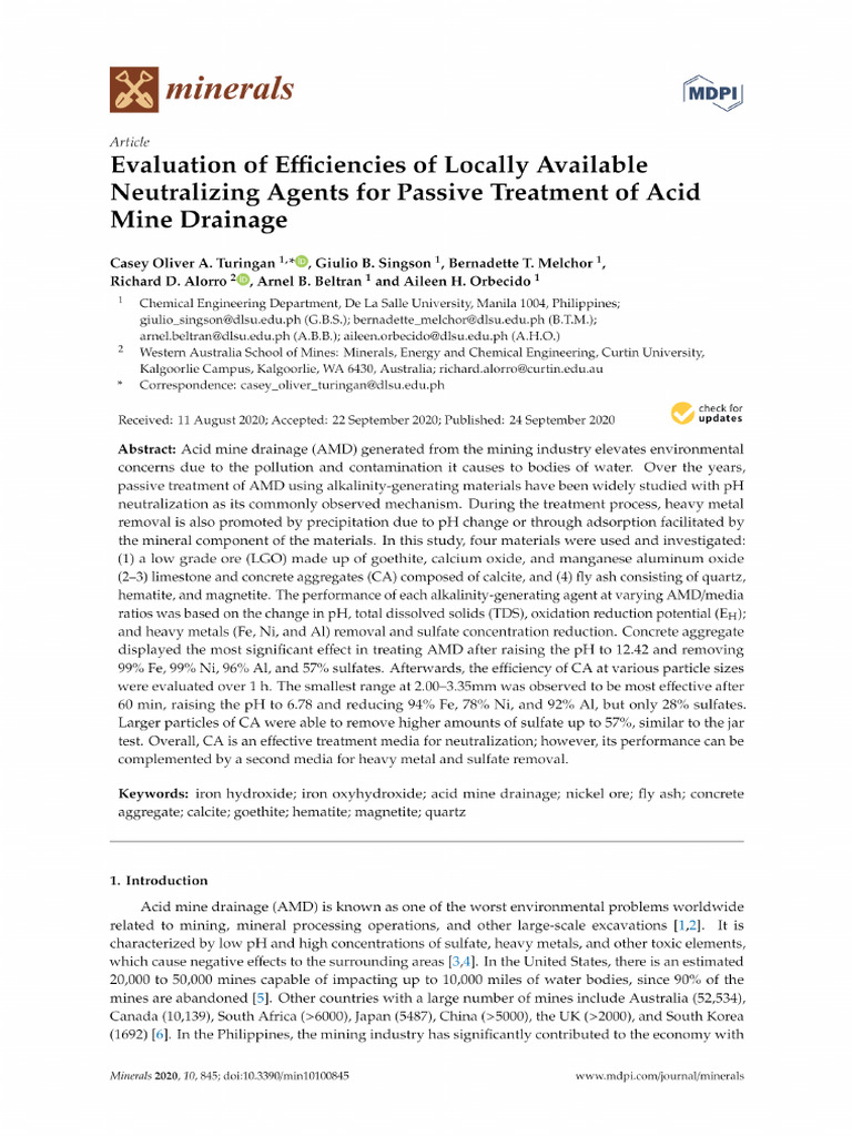 Evaluation of Efficiencies of Locally Available Neutralizing Agents For Passive Treatment of ...