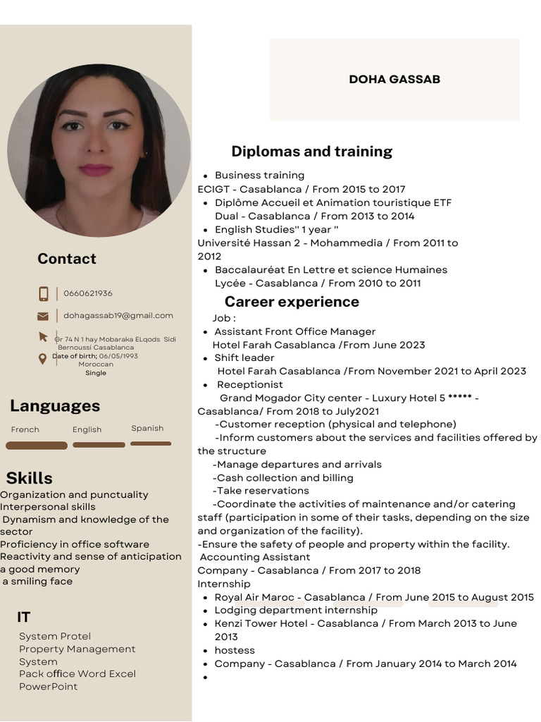 CV Doha English 2 | PDF | Casablanca