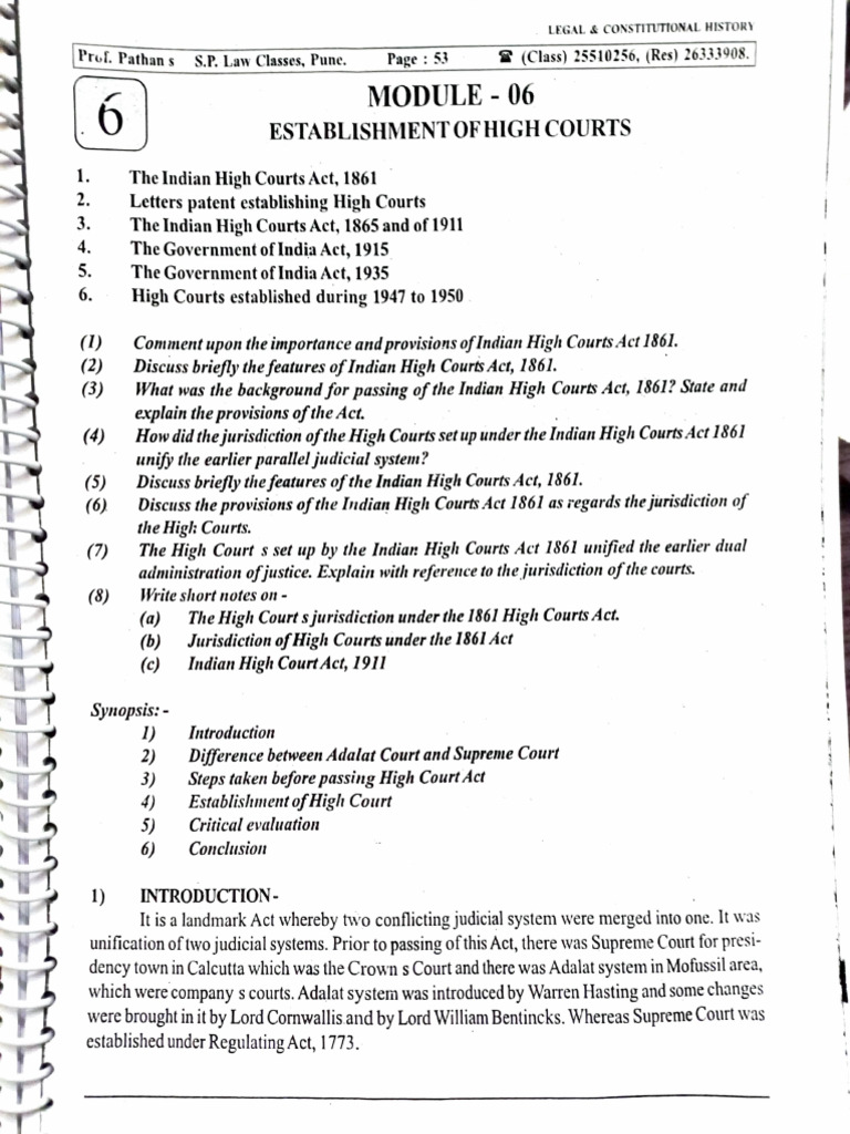 Constitution History Module 6 (1) | PDF | Appeal | Jurisdiction