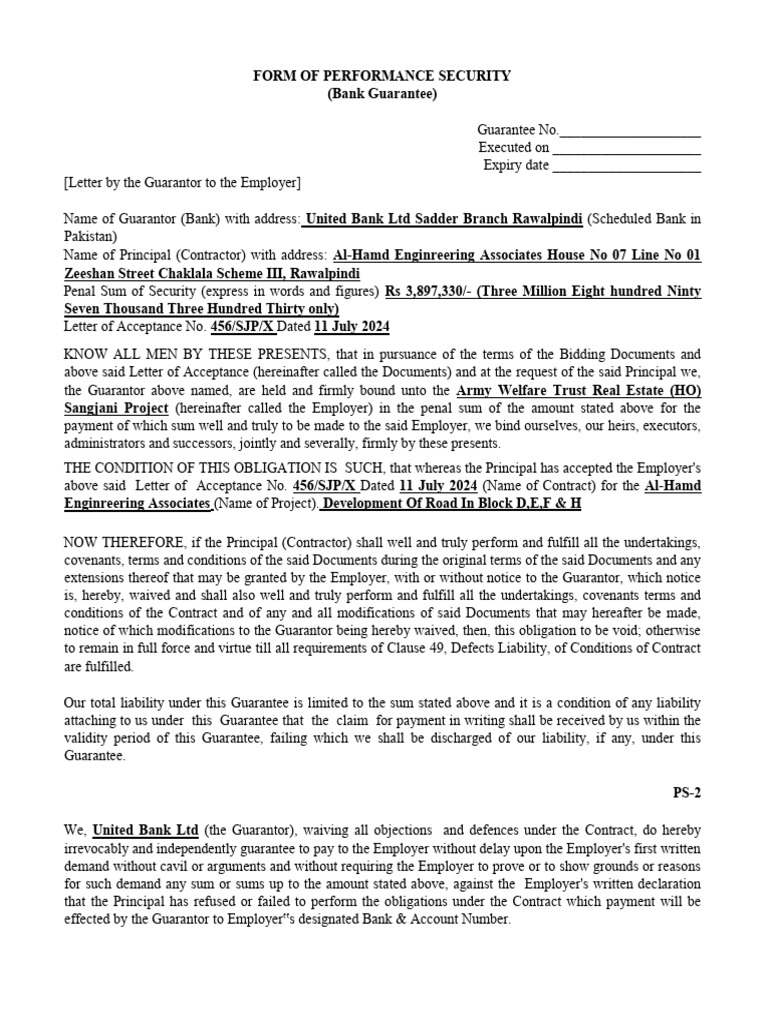 GL2 | PDF | Guarantee | Business Law