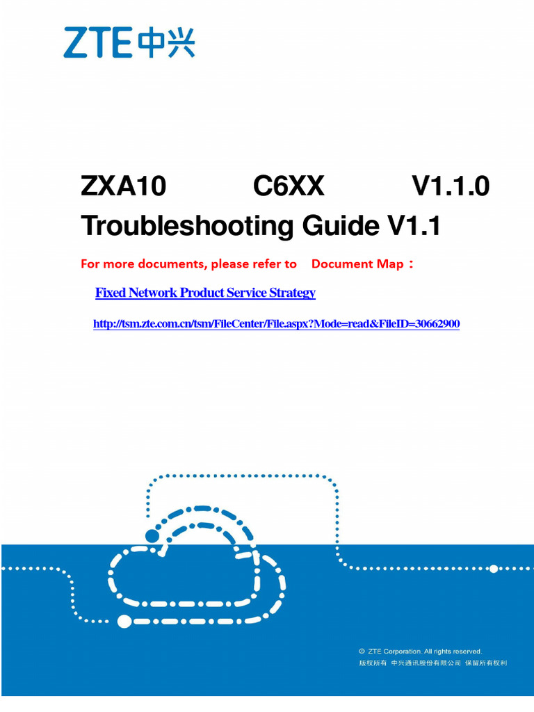 ZXA10 C6XX V1.1.0 Troubleshooting Guide V1.1 | PDF | File Transfer ...