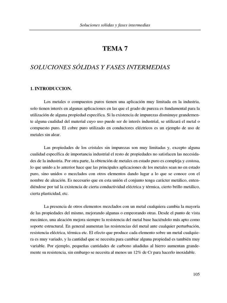 Tema 07 - Soluciones Solidas y Fases Intermedias | PDF | Solubilidad ...