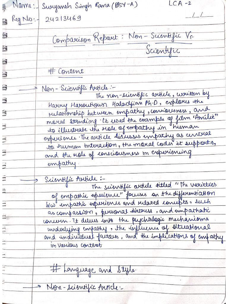 Comparison Report Pdf