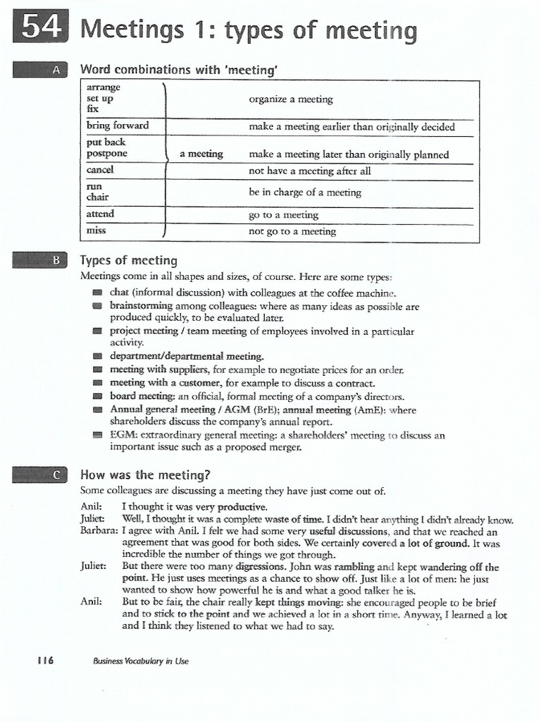 1 Meetings | PDF