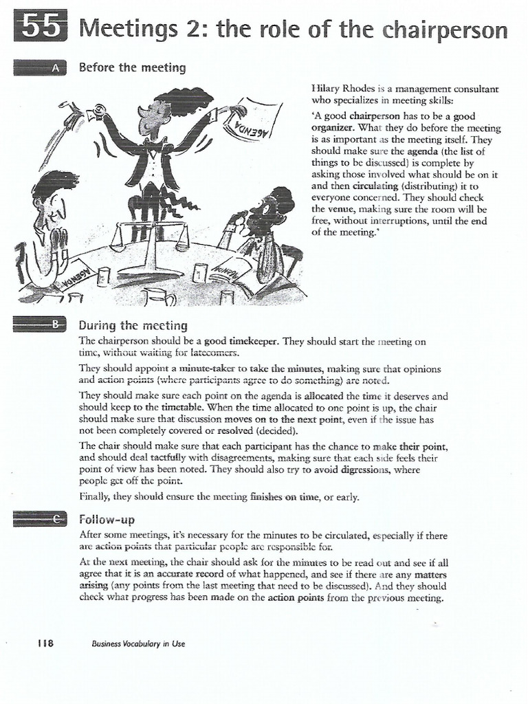 2 MEETINGS - Chairing A Meeting | PDF