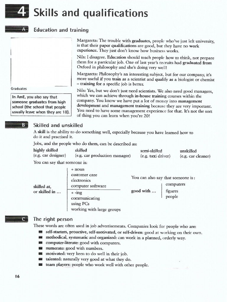2 Skills and Qualification | PDF