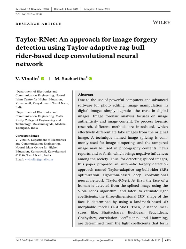 Article 2 - RNet An Approach For Image Forgery Detection Using Taylor ...