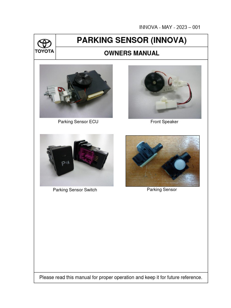 Parking Sensor Innova 2 | PDF | Motor Vehicle | Vehicles