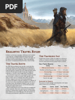 D&D 5E Travel Speed and Rules | PDF | Role Playing Games | Leisure