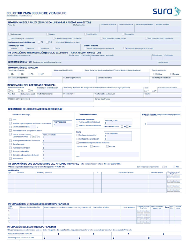 SOLICITUD VIDA INTEGRAL CARTA 2023. pdf | PDF