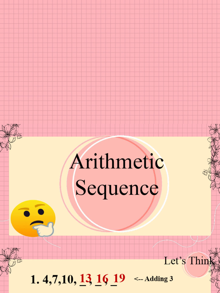 Understanding Arithmetic Sequences | PDF