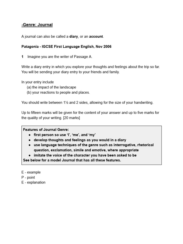 Journal Genre - Q1 Patagonia, Nov 2006 | PDF | Art