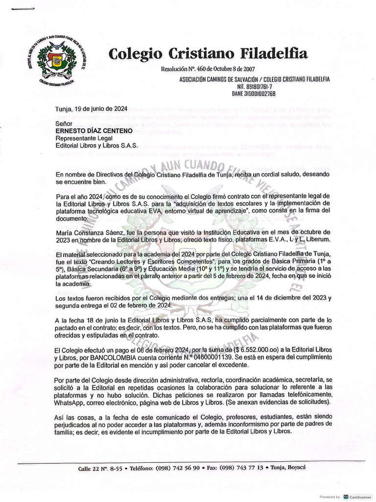 Oficio Libros y Libros | PDF