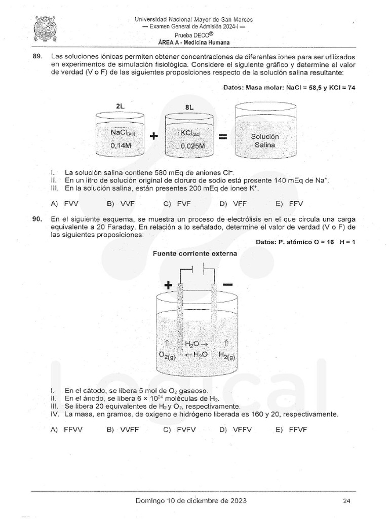 Admision San Marcos Medicina Humana 2024 - I - Page-0026 | PDF