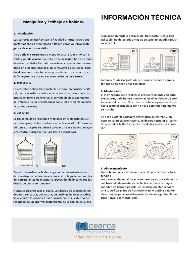 Manipuleo y Estibaje de Bobinas | PDF