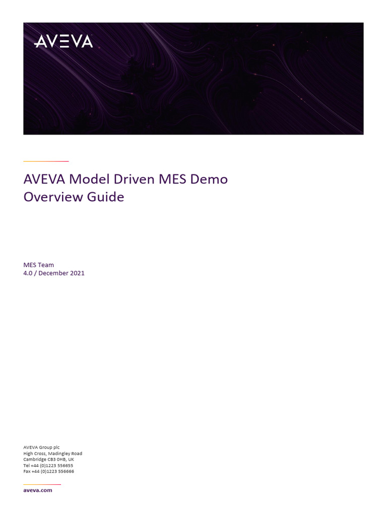 Model Driven MES Demo - Overview Guide - 4.0 | PDF | Virtual Machine ...