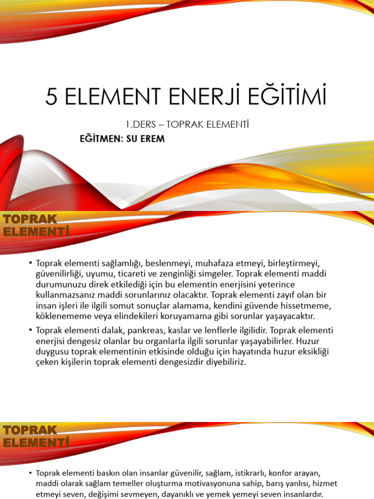 3 Toprak Elementi̇ | PDF
