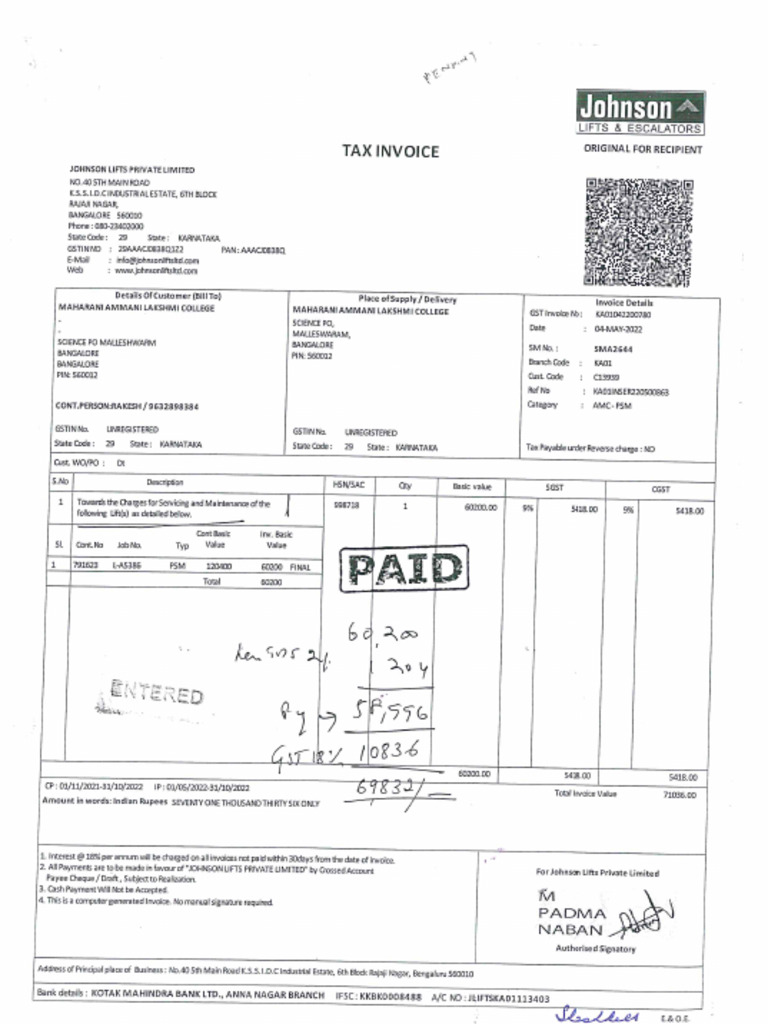 Lift - Amc Johnson Lift Pvt. LTD | PDF