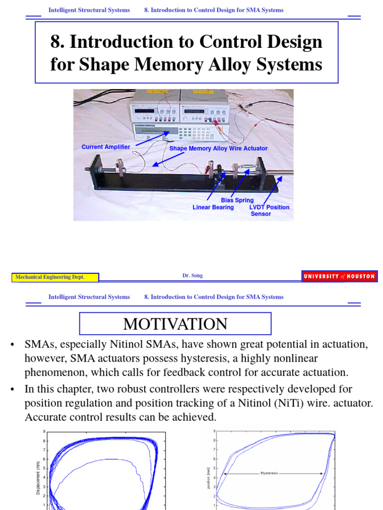 Intro-SMA-Control | PDF | Control Theory | Shape Memory Alloy