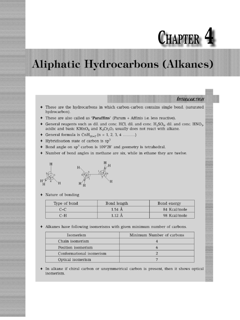 Alkanes | PDF