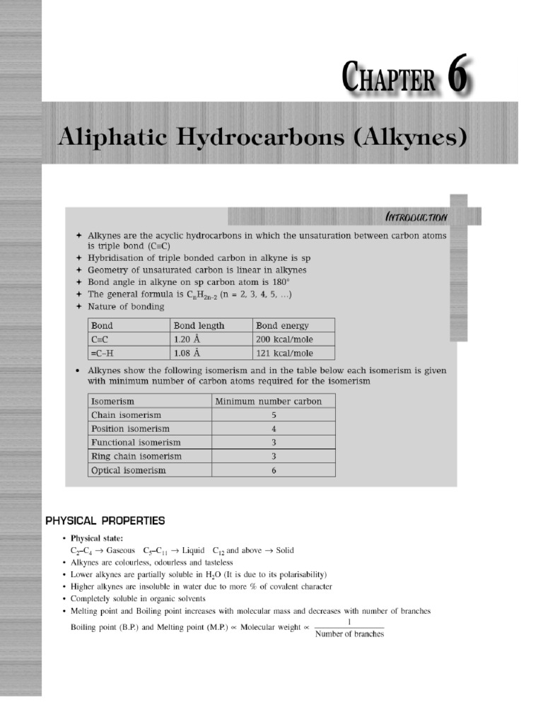 Alkynes | PDF