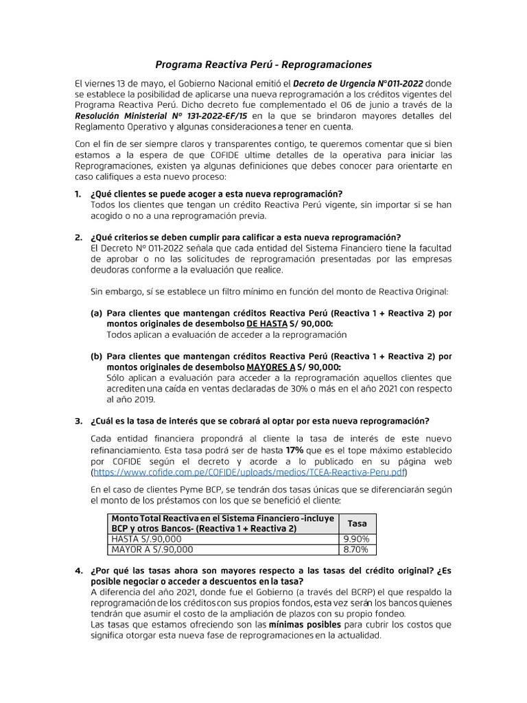 Reprogramaciones Reactiva - Cuestionario GuÃ - A | PDF