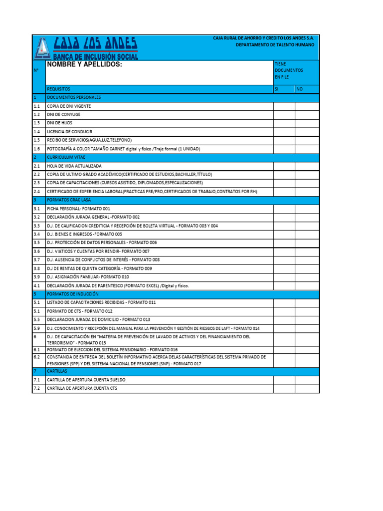 Check List | PDF