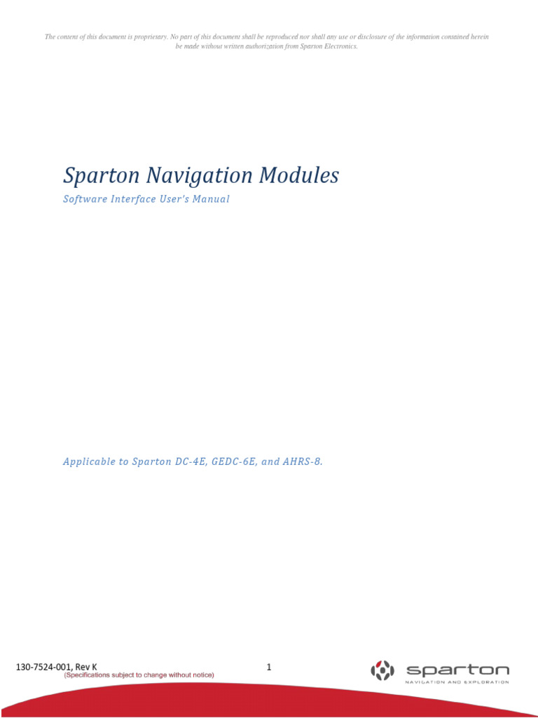 Software Interface Control Document AHRS 8 DC 4E GEDC 6E | PDF ...