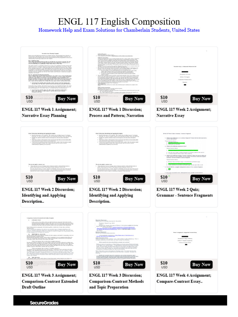 ENGL 117 English Composition | PDF | Essays