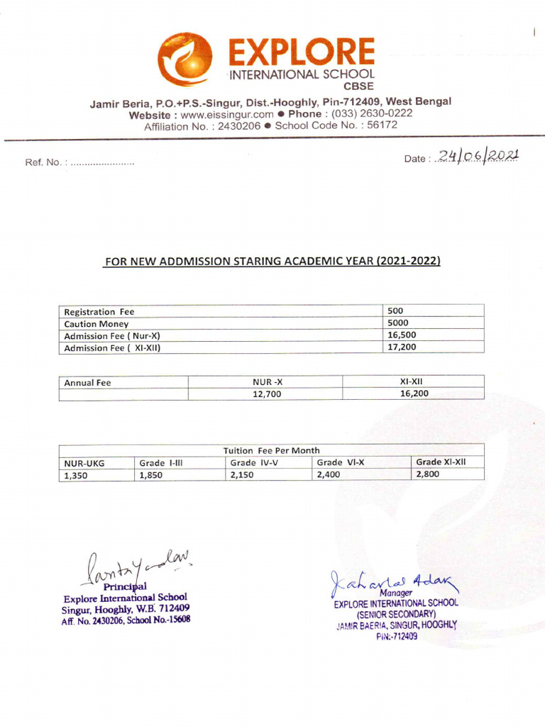 Fee Structure | PDF