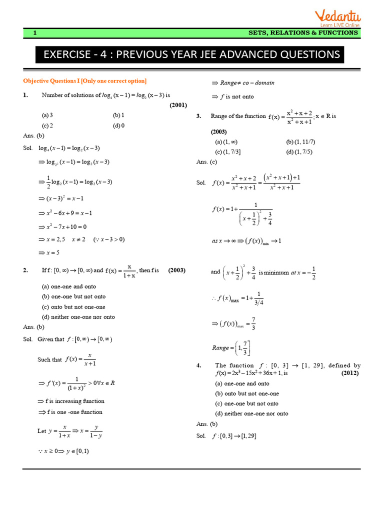 Sets, Relations & Function EX-4 | PDF | Mathematical Relations | Mathematical Analysis