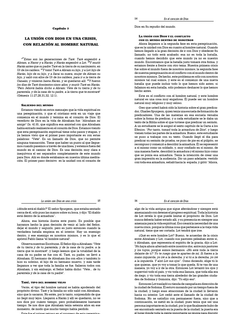 Unión con Dios en Crisis Espiritual | PDF | Abrahán | Cristo (título)