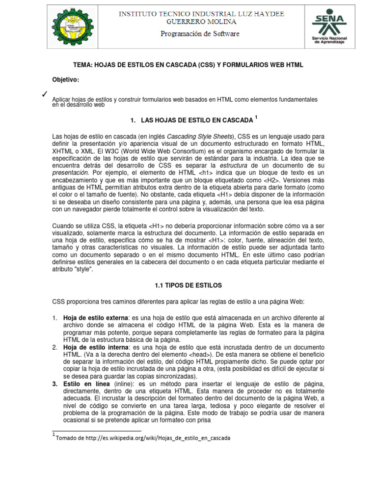 Guia 2 - Desarrollo Web | PDF | HTML | Red mundial