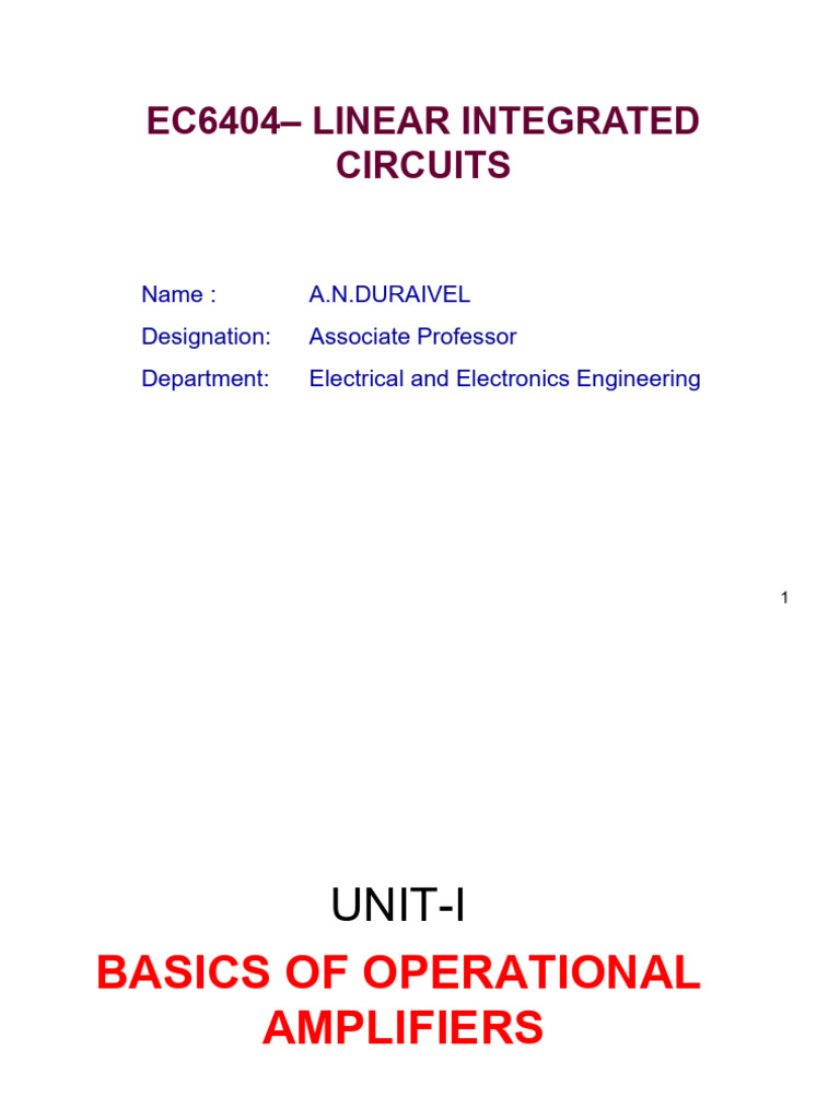 LIC UNIT-1 | PDF