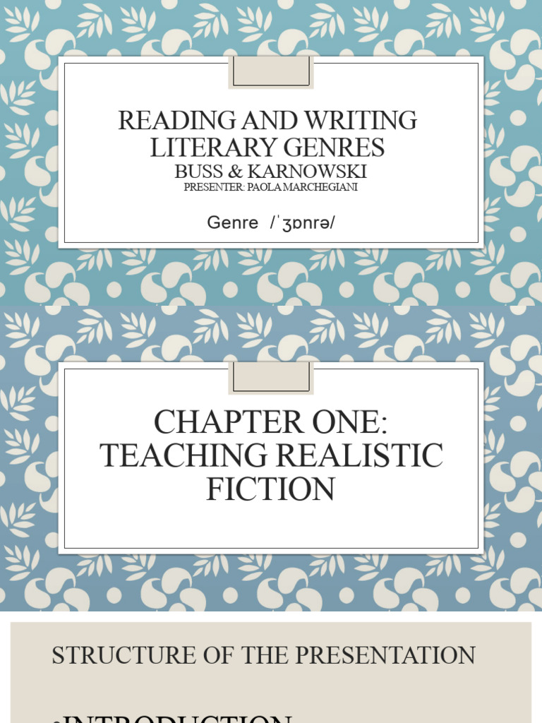 Reading and Writing-Literary-Genres-Presentation-Chapter-One | PDF ...