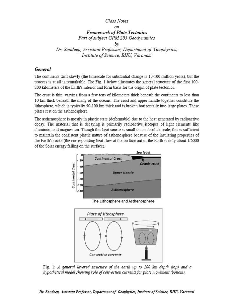 Plate Tectonics - DR Sandeep - Compressed | PDF | Plate Tectonics ...