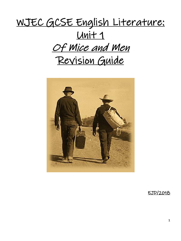 Of Mice and Men GCSE Revision Guide | PDF | Ku Klux Klan | Great Depression